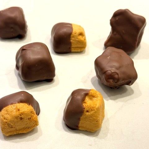 Milk Chocolate Honeycomb Crunch Bites – The Tiny Chocolatier
